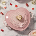 Shallow Heart Cocotte with Light Gold Heart Knob | Le Creuset®