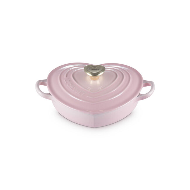 Shallow Heart Cocotte with Light Gold Heart Knob | Le Creuset®