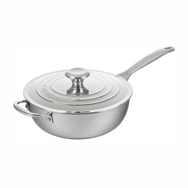 Non-stick Stainless Steel Saucier Pan | Le Creuset®