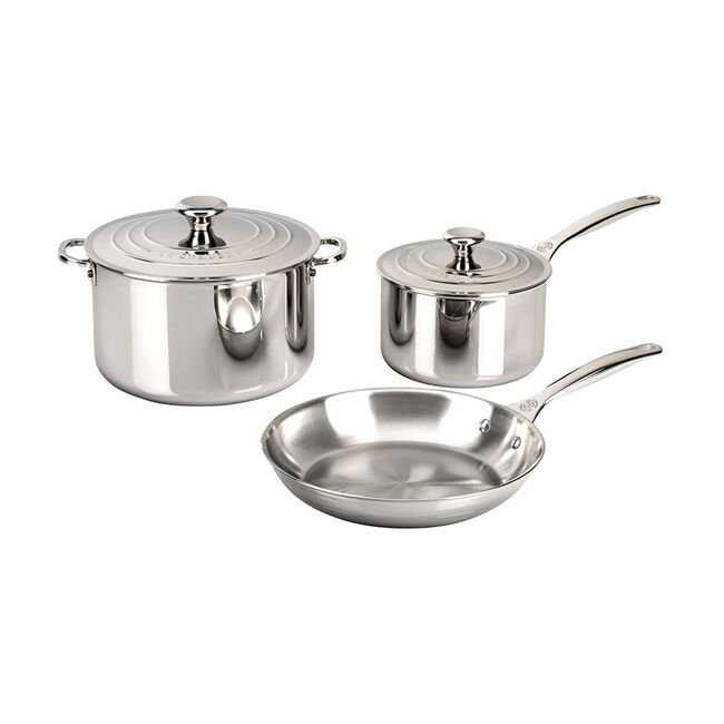 Signature Stainless Steel 5-Piece Cookware Set | Le Creuset®