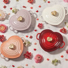 Shallow Heart Cocotte with Light Gold Heart Knob | Le Creuset®