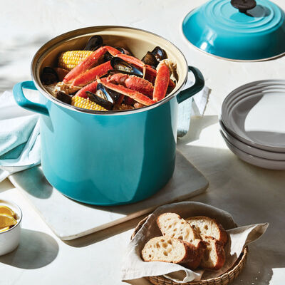 Stock, Soup, Pasta Pots, Large Stainless Steel and Enameled on Steel ...