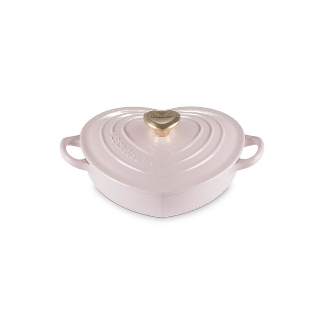 Shallow Heart Cocotte with Light Gold Heart Knob | Le Creuset®