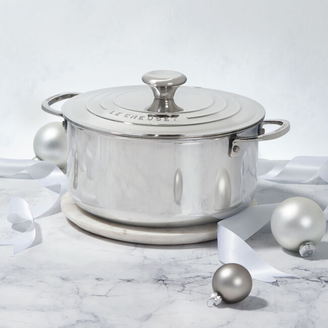 Signature Stainless Steel Shallow Casserole | Le Creuset® Official Site