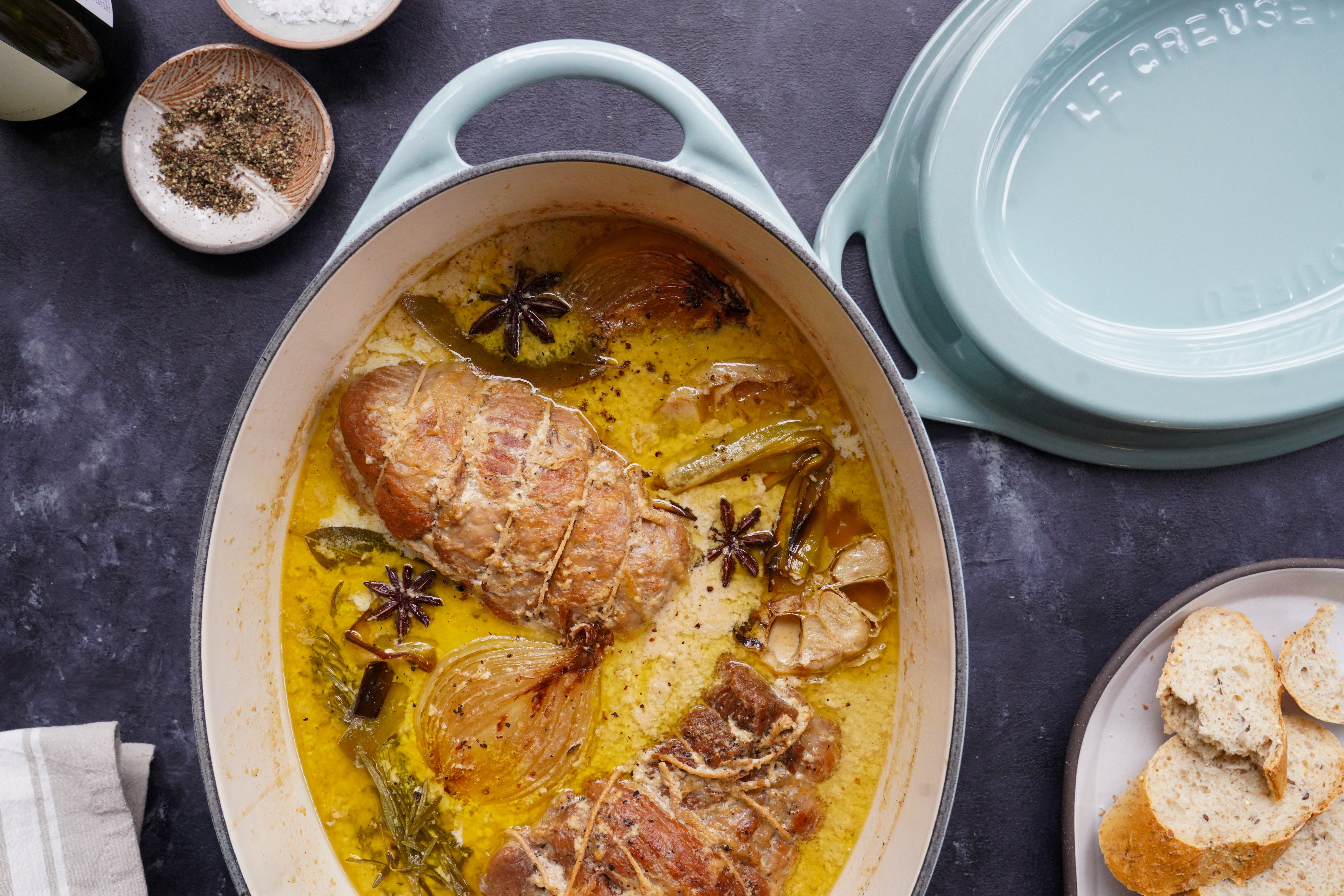 Milk-Braised Pork with Beans | Le Creuset®