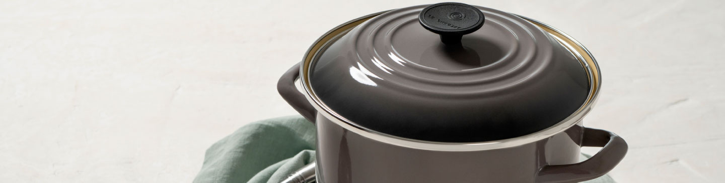 Stock, Soup, Pasta Pots, Large Stainless Steel and Enameled on Steel ...